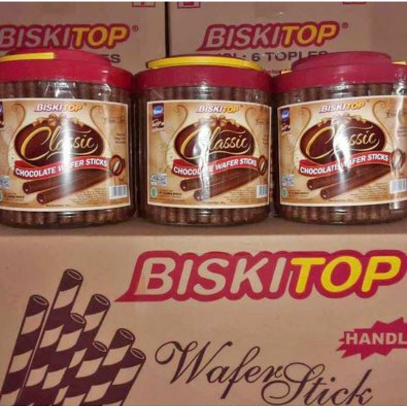 Jual Biskitop Classic Chocolate Wafer Sticks Astor Biskitop Handle ...