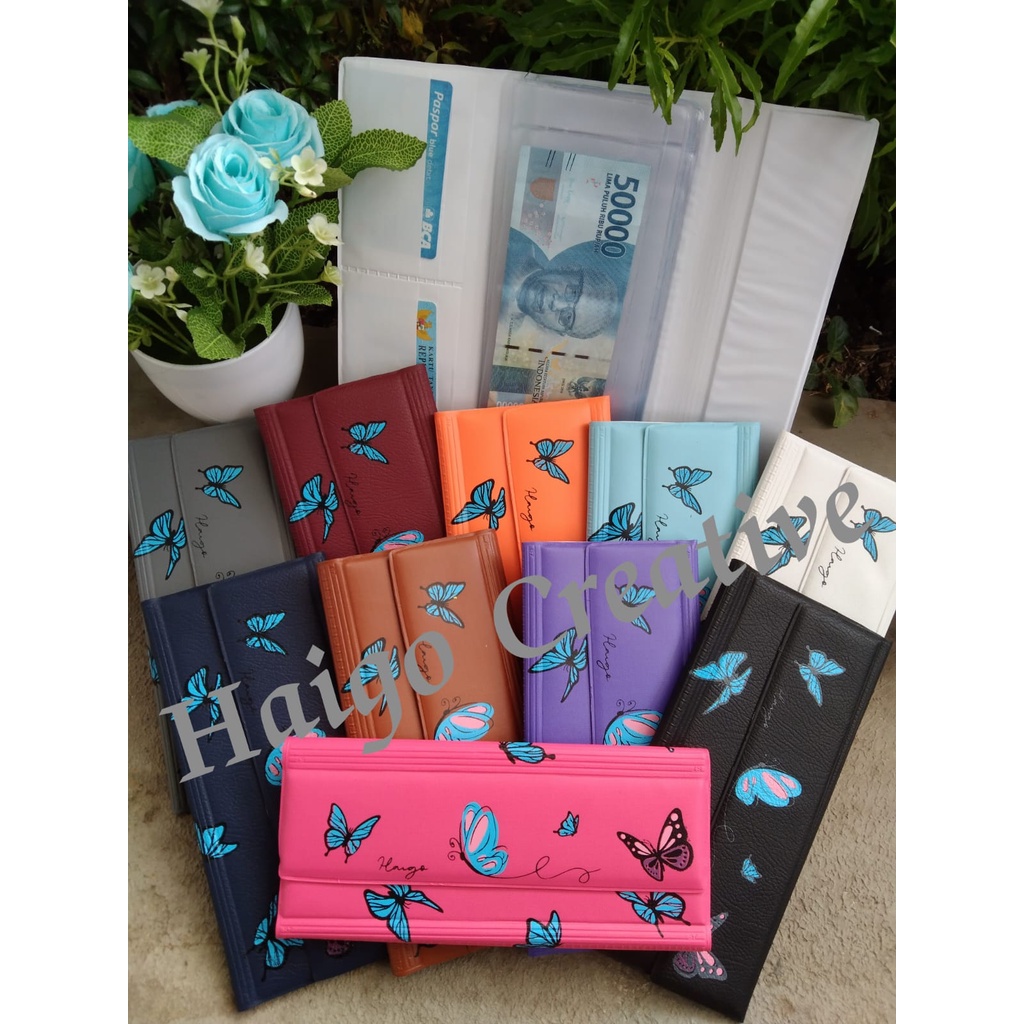 Jual DOMPET MOTIF KUPU KUPU SABLON - ORGANIZIER | Shopee Indonesia