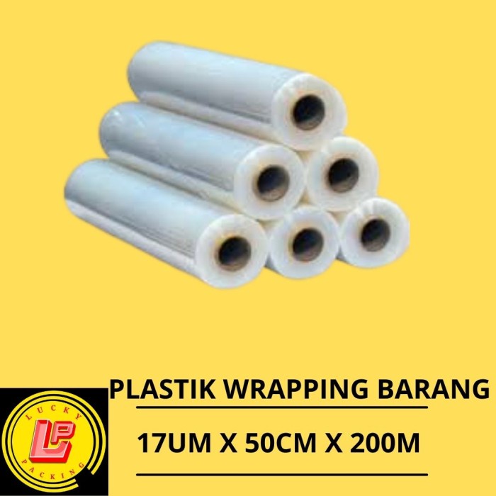 Jual Wrapped Plastik Wrap - Plastik Wrapping Barang Bening Uk 50Cm X ...