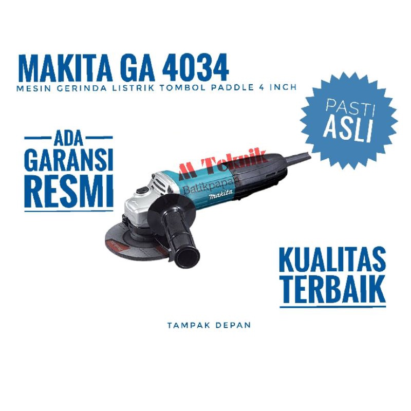 Jual Gerinda Makita GA 4034 Gurinda Paddle Dead Man Switch 4 inch ...