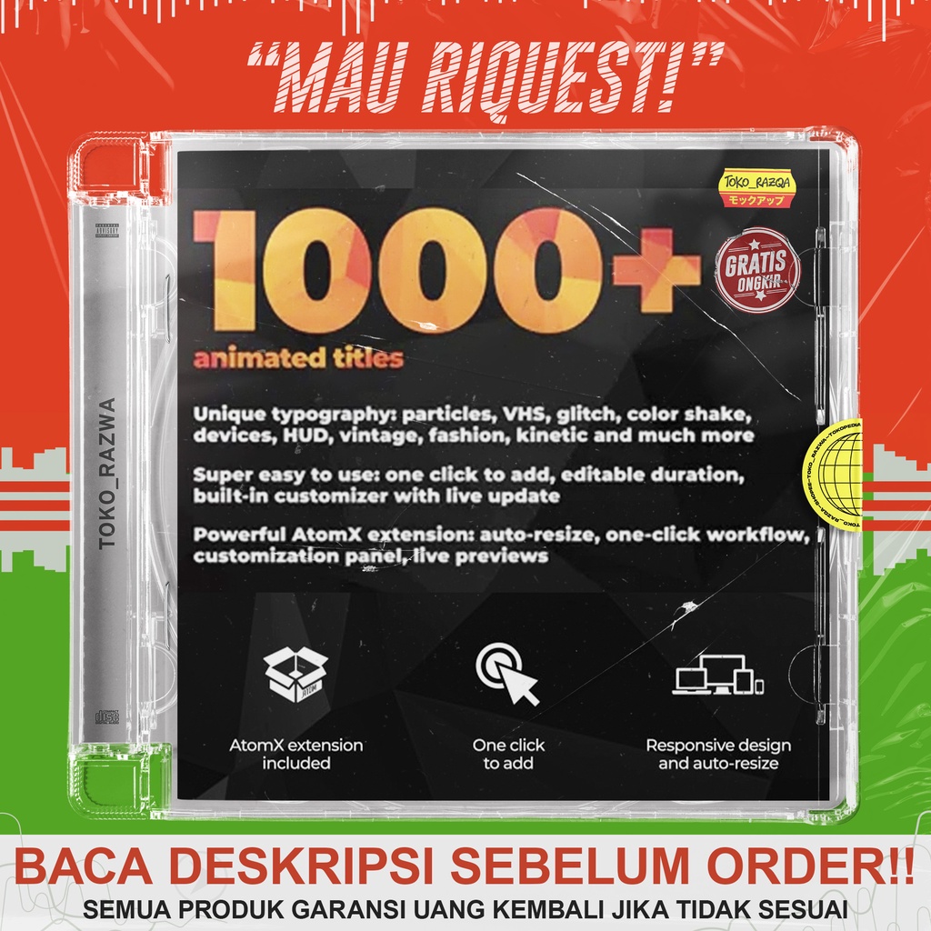 Jual Titles V1 - After Effects - AtomX Extension | Shopee Indonesia