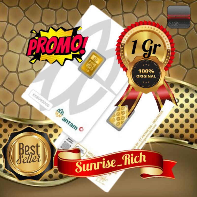 Jual LM Emas Antam 1 Gr Certicard Certieye terbaru | Shopee Indonesia