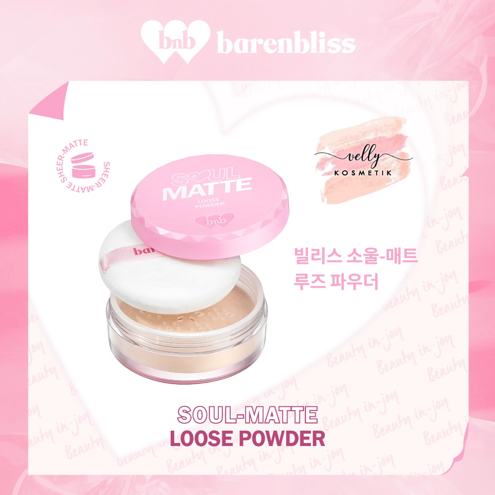 Jual BNB barenbliss Soul-Matte Loose Powder Korea Bedak Tabur | Shopee ...