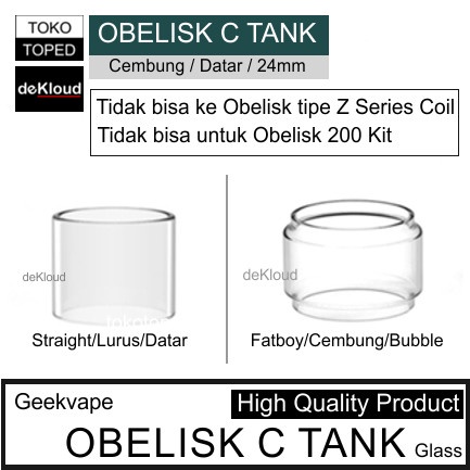 Jual OBELISK C TANK Replacement Glass | 24mm | kaca tabung | Shopee ...