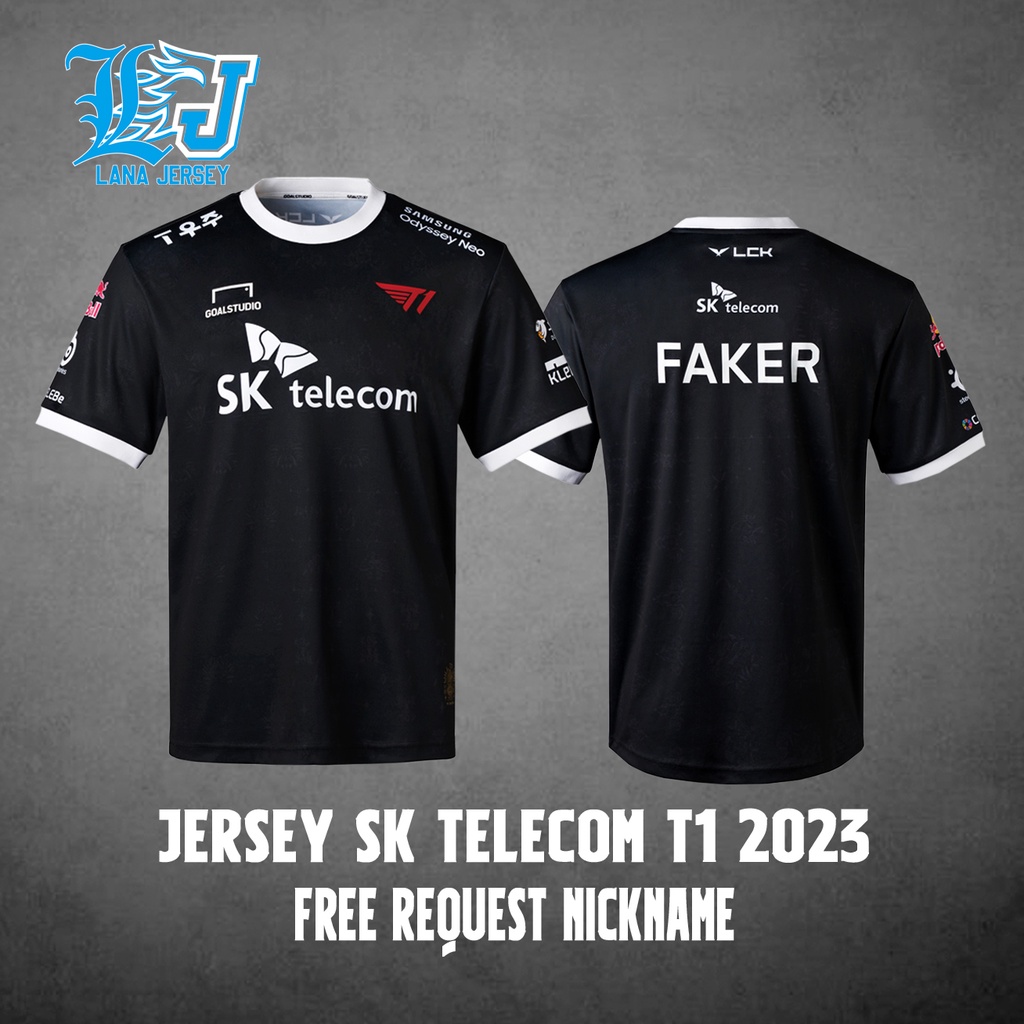 Jual JERSEY SK TELECOM T1 ESPORT 2023 NEW (Free Custom Nickname ...