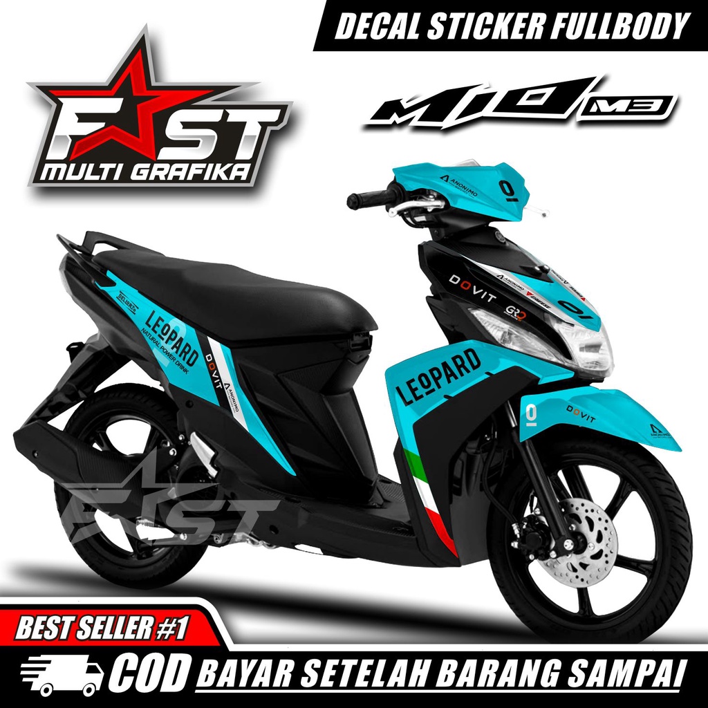 Jual stiker decal yamaha mio m3/mio z full body bisa custom decal ...