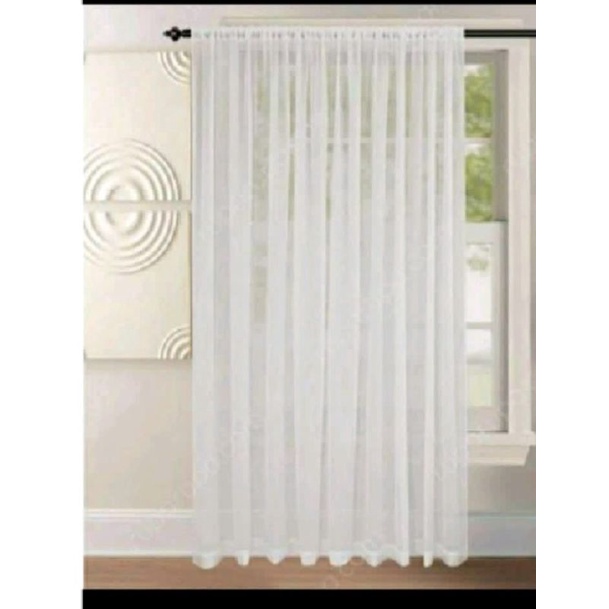 Jual vitrase polos voil model serut gorden vitrase import | Shopee ...