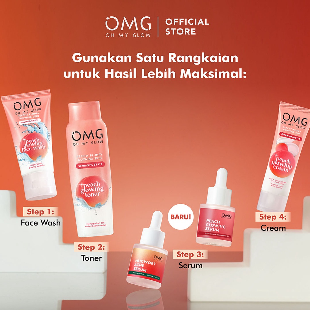 Jual OMG Peach Glowing Series | Peachy Plumpy Glowing Skin | Cream ...