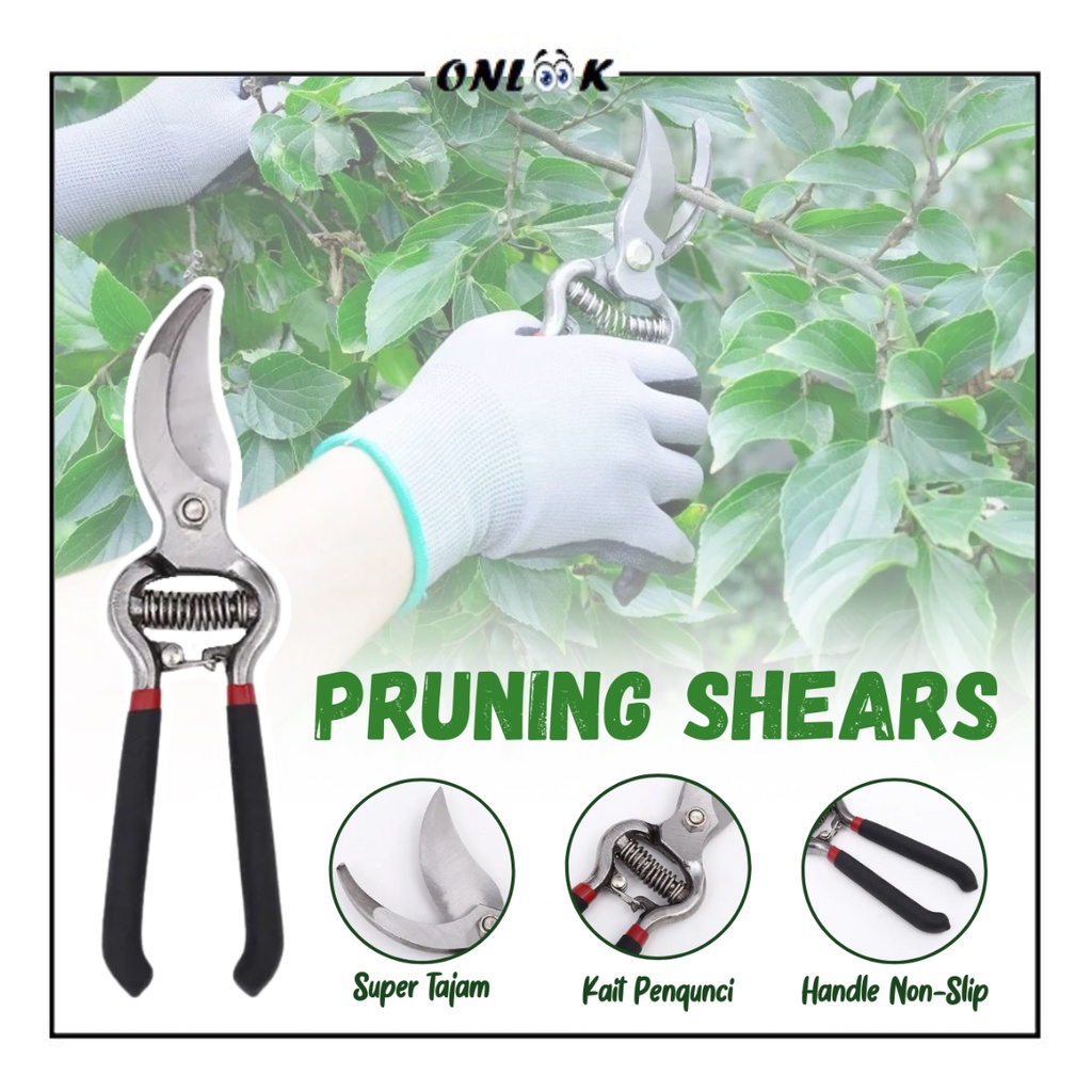 Jual Gunting Dahan Dan Ranting 8Inci Pruning Shear 8 Inch / Alat Bantu ...