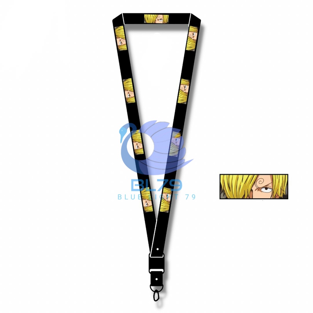 Jual Lanyard ONE PIECE ANIME CHARACTER SANJI ID Card ANIME CUTE TALI ...