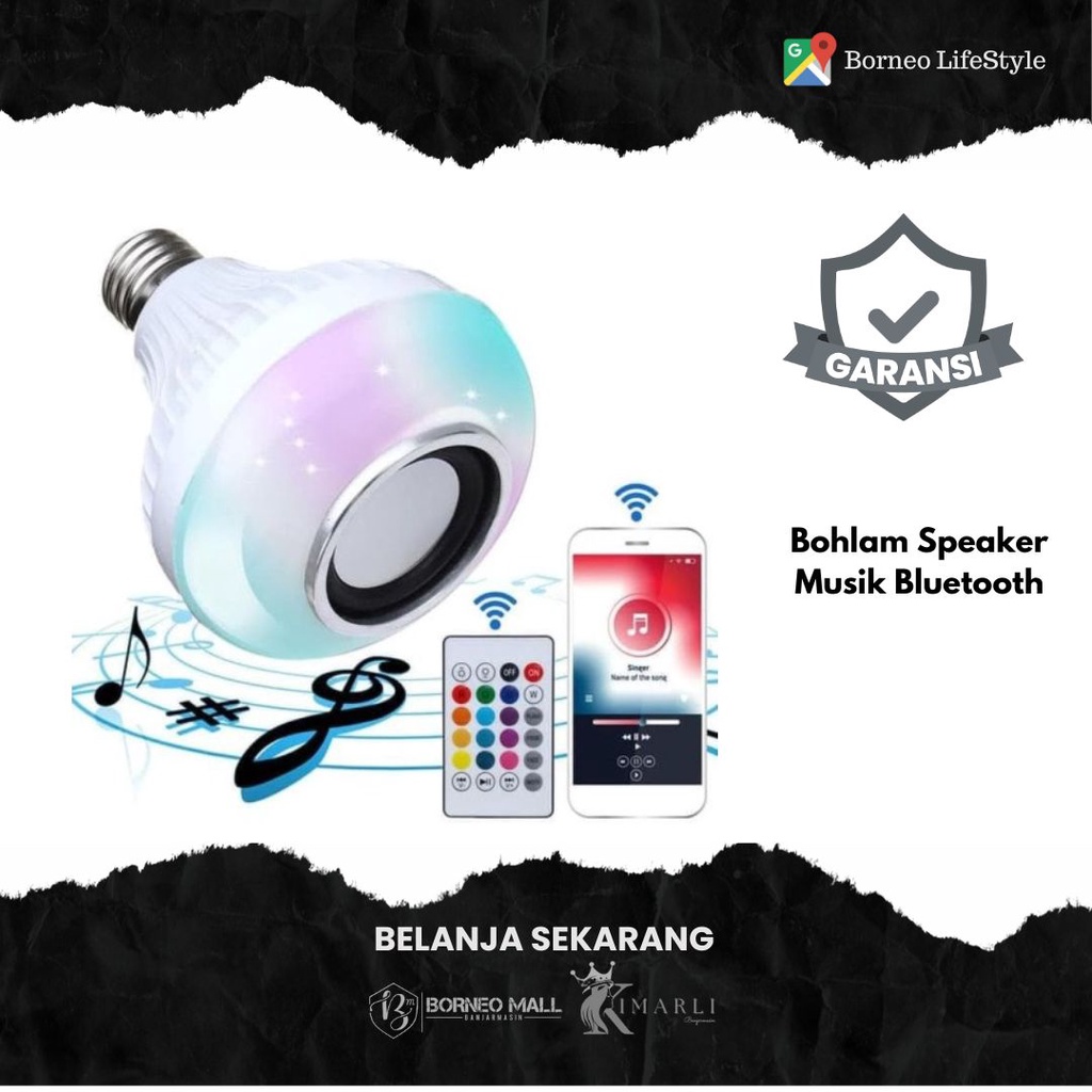 Jual BM136 // Lampu Bohlam Speaker Musik Bluetooth 2 in 1 - Lampu ...