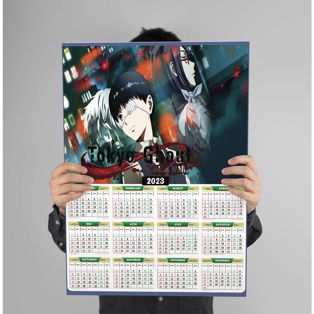 Jual Kalender 2024 Anime Tokyo Khoul, Full 12 Bulan | Shopee Indonesia