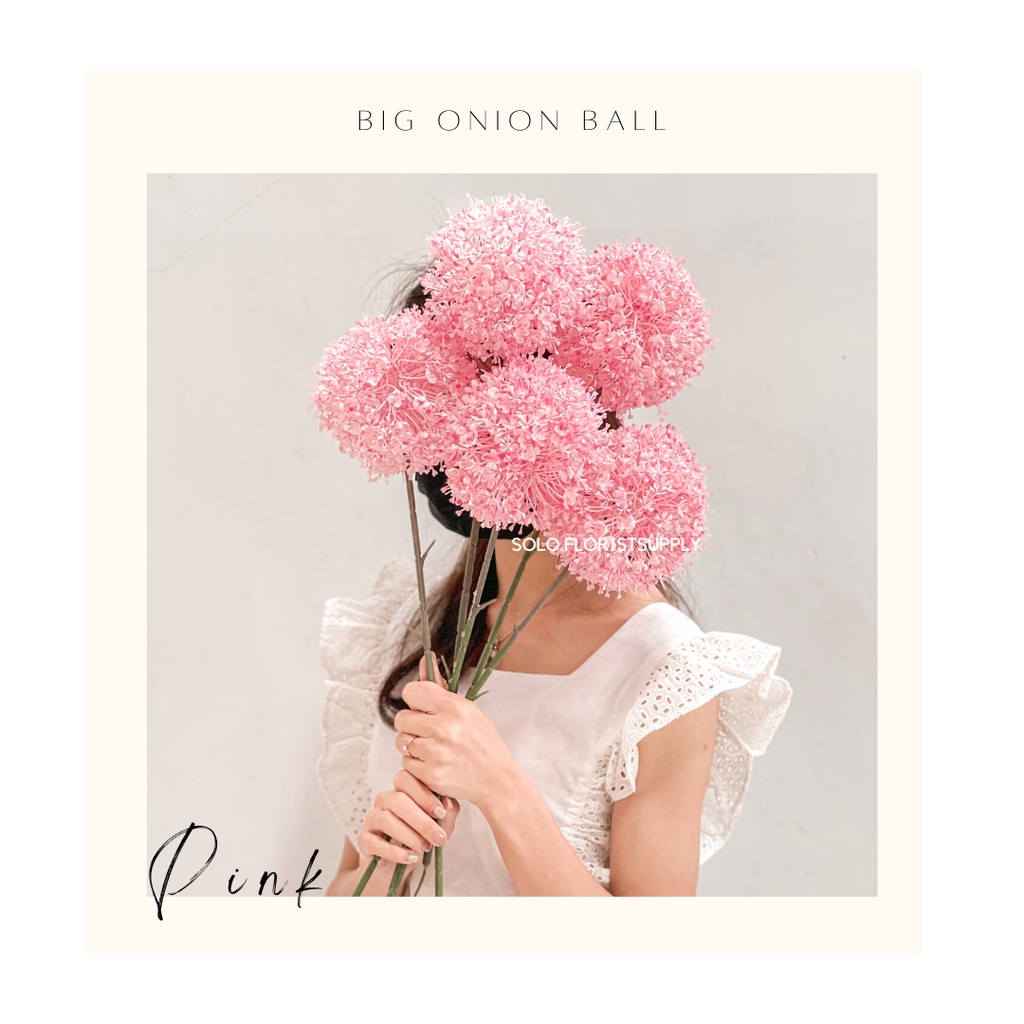 Jual BIG ONION BALL DANDELION ARTIFICIAL BUNGA BULAT BIG ENTON BALLS ...