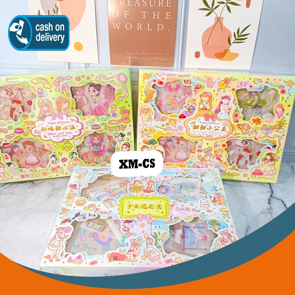 Jual Sticker BOX SENMU MASU MOMO Isi 32 lembar Kode XM-CS Set Daily ...