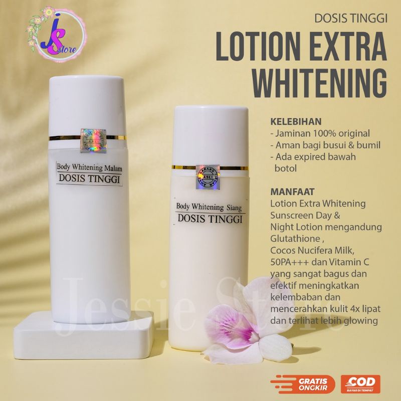 Jual ORIGINAL HB EXTRA WHITENING PEMUTIH BADAN SUPER AMPUH/HANDBODY DOSTING SUPER WHITENING BPOM ...