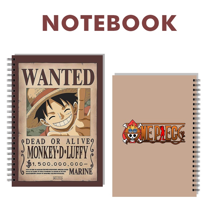 Jual Notebook One Piece Bounty Luffy Custom Anime | Shopee Indonesia