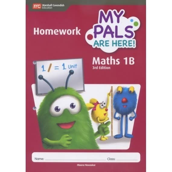 Jual Book My Pals Are Here Math Homework 1B ( 3Rd Edition) | Shopee ...