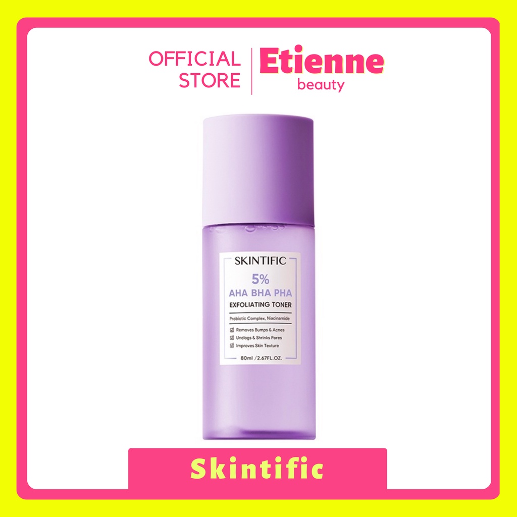Jual SKINTIFIC - 5% Aha Bha Pha Exfoliating Toner Face Exfoliators Glow and Smooth Skin with ...