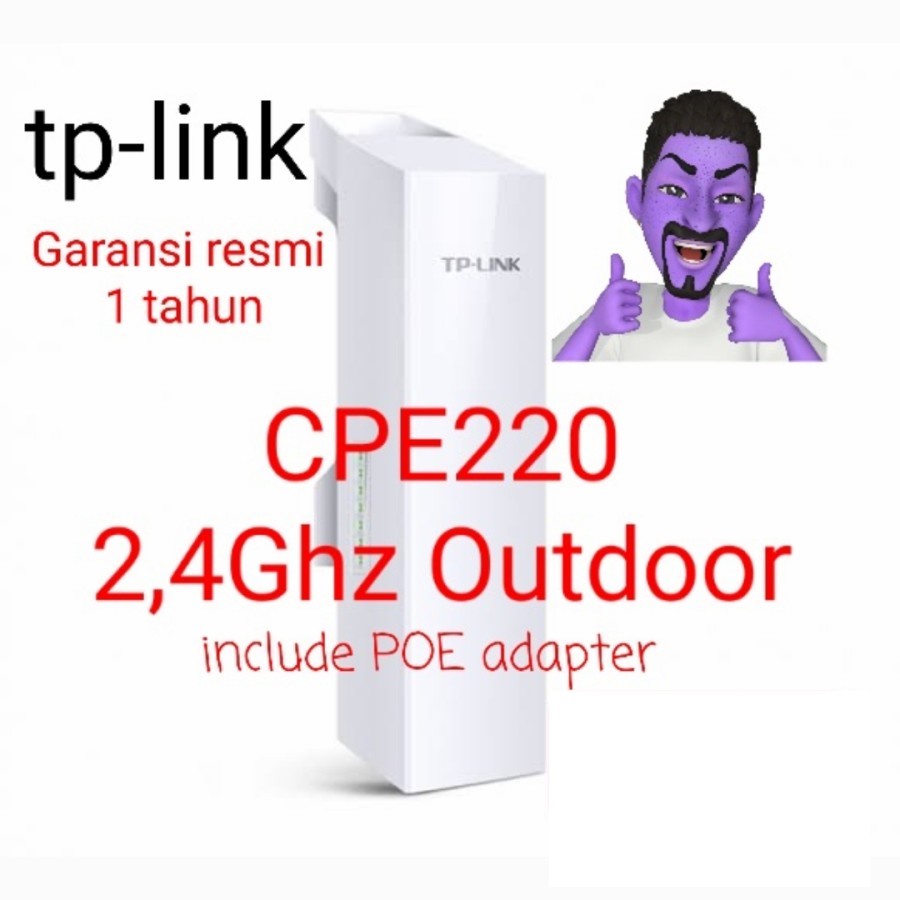 Jual Access Point Outdoor TP-LINK 2.4GHz 300Mbps CPE220 / CPE 220 / CPE ...