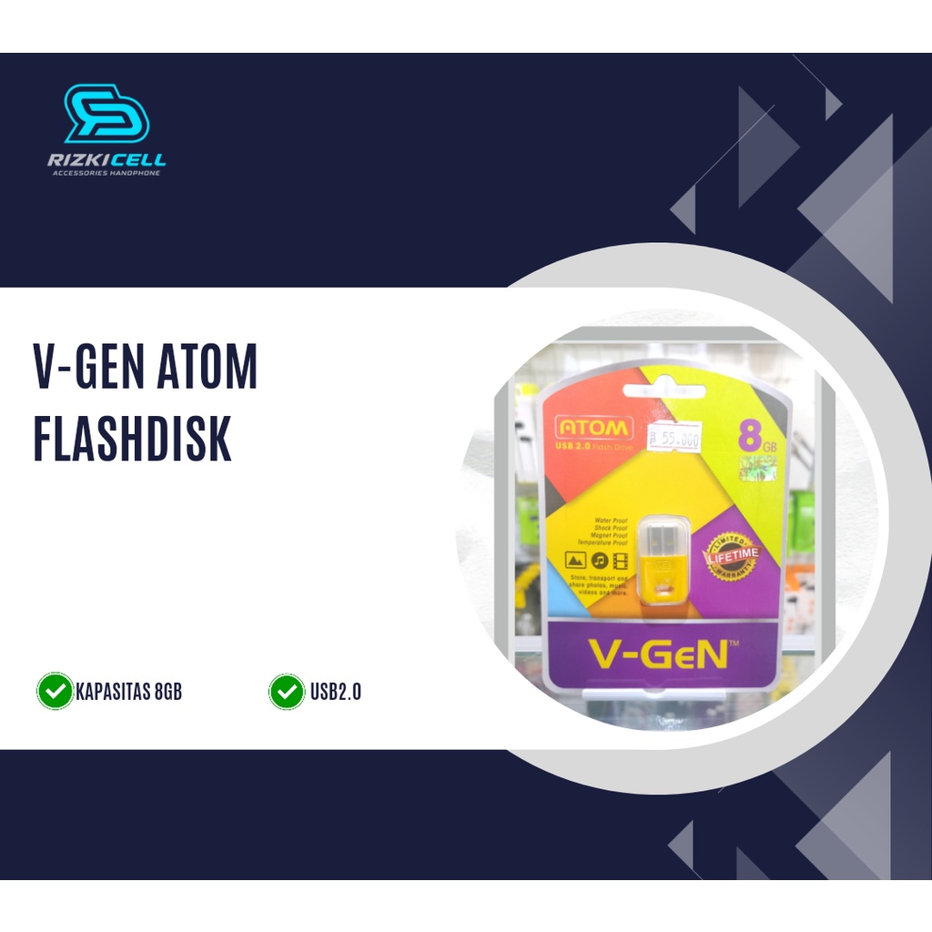 Jual FLASHDISK V-GEN ATOM 8GB 16GB 32GB 64GB | Shopee Indonesia