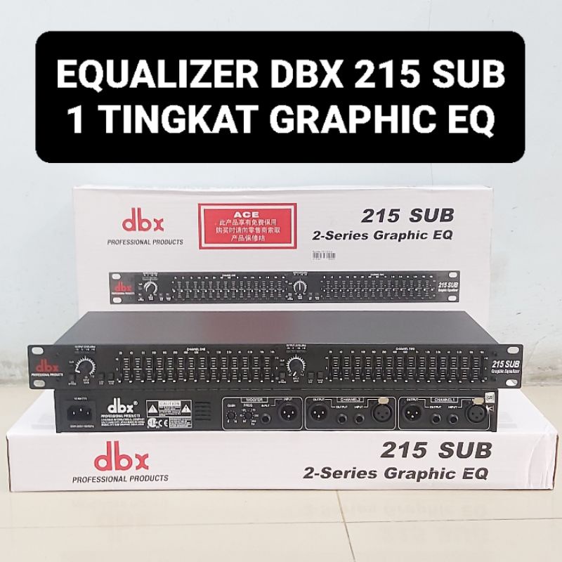 Jual DBX Equalizer Model 215 Sub Graphic Ekualiser EQ 215Sub | Shopee Indonesia