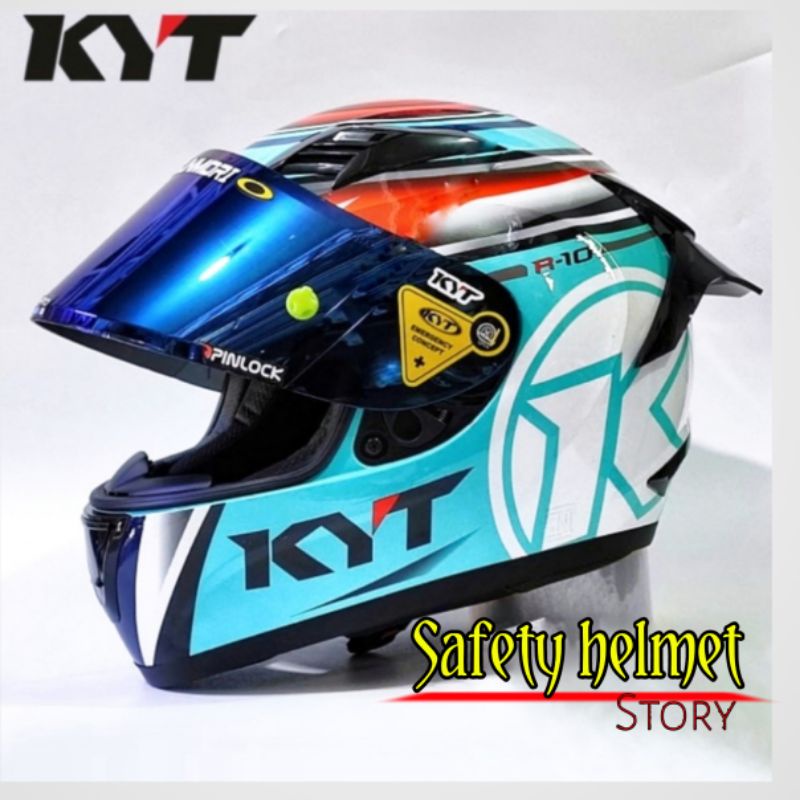 Jual Helm Full face kyt R-10 Solid Black doft (Paket Ganteng Gratis ...