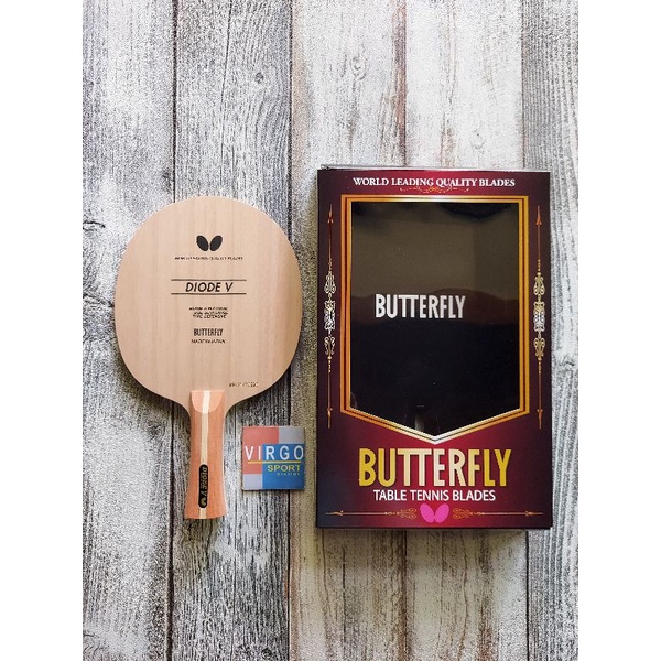 Jual Butterfly DIODE V kayu blade bet pingpong 100%ORIGINAL | Shopee Indonesia