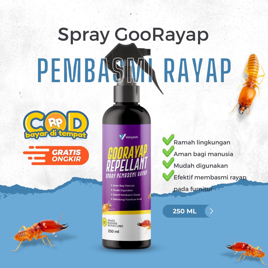 Jual Spray Anti Rayap Obat Racun Rayap Kayu Pintu Anti Rayap Kayu ...