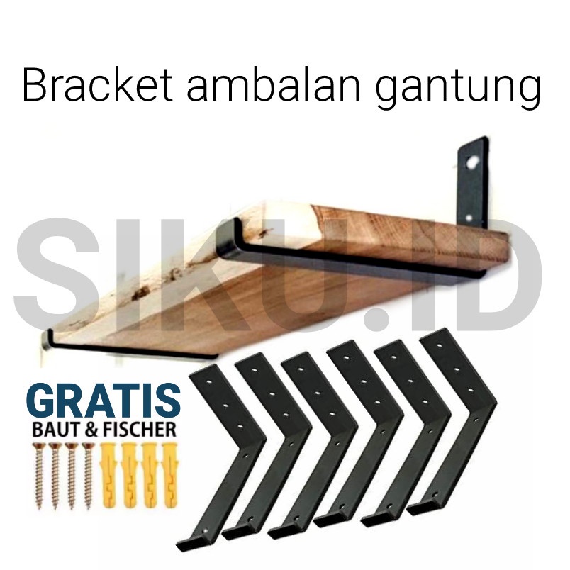 Jual BESI SIKU AMBALAN/RAK TEMPEL DINDING | Shopee Indonesia