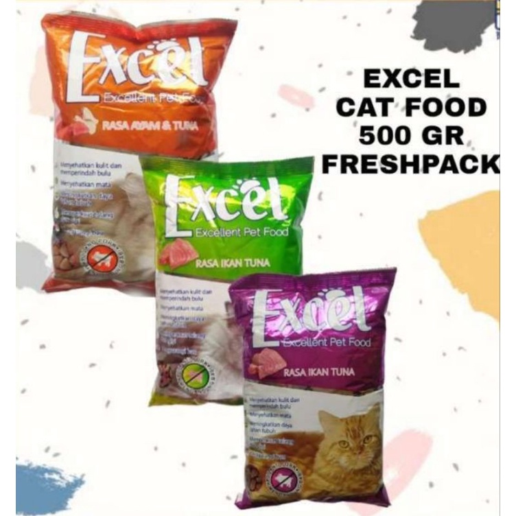 Jual EXCEL CAT FOOD 500 GR FRESHPACK | Shopee Indonesia