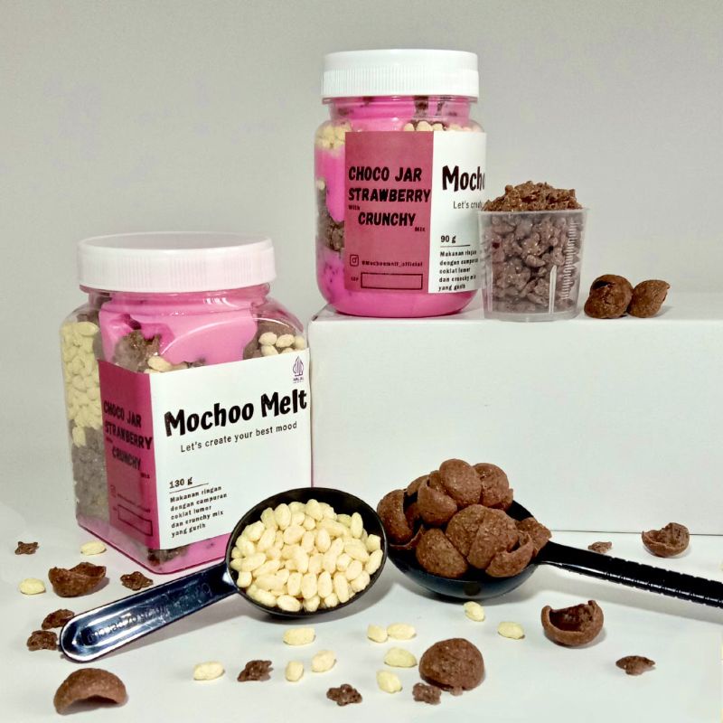 Jual Choco Jar Mochoo Melt | Coklat Lumer dengan Crispy Mix | Mood ...