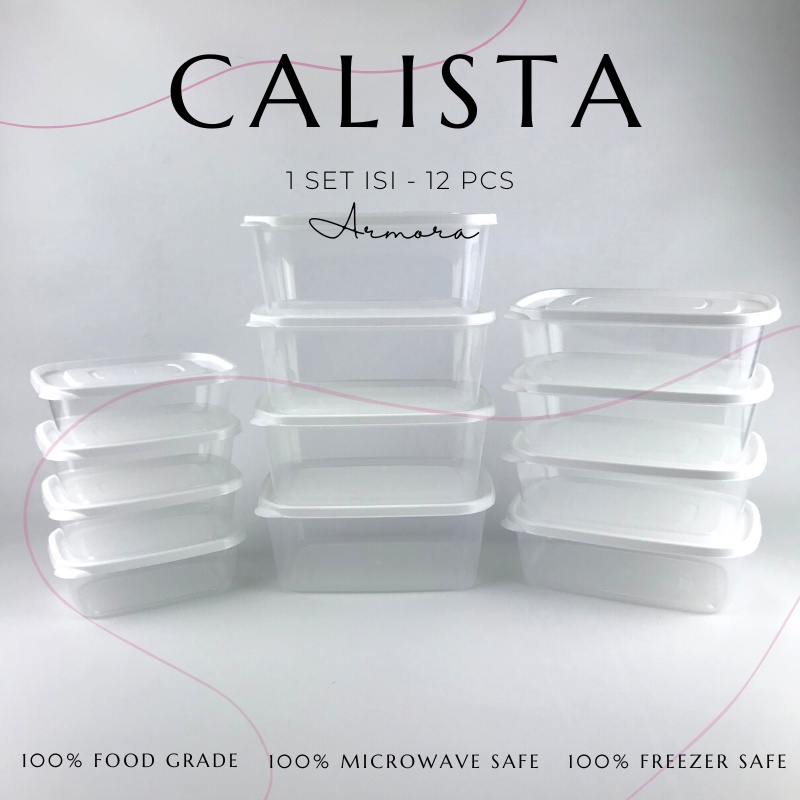 Jual TOPLES BENING SET FOOD CONTAINER CALISTA FURANO PUTIH TRANSPARANT ...