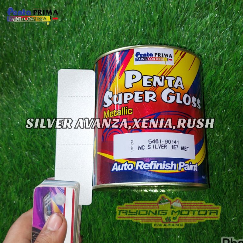 Jual Cat Penta Super Gloss/Cat Duco NC 09141 NC Silver 1E7 Met 1Kg ...