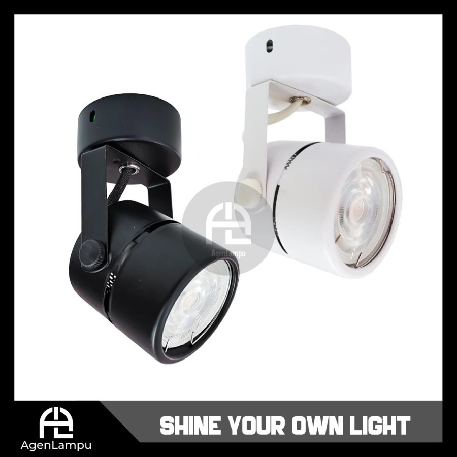 Jual KAP LAMPU PLAFON FITTING MR16 LED SOROT SPOTLIGHT BULAT 7 WATT ...