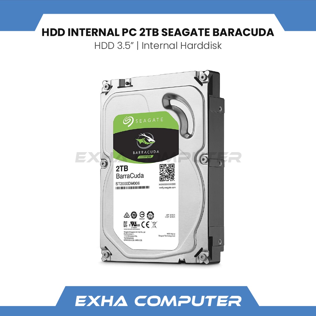 Jual Seagate PC Barracuda 2TB 3.5" HDD/ HD/ Hardisk/ Harddisk Internal ...
