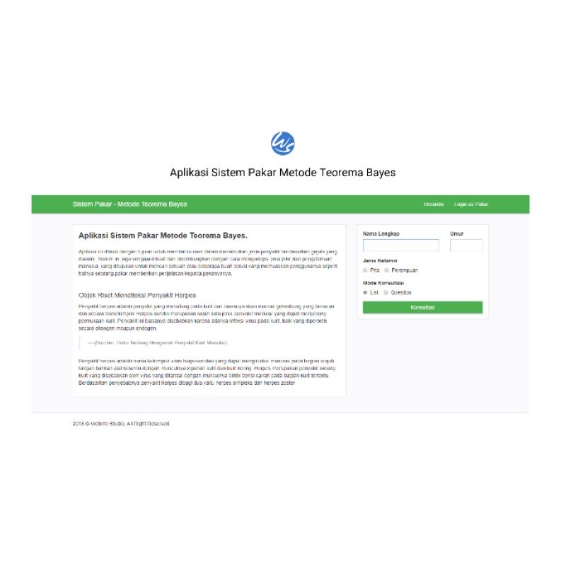 Jual Source Code Sistem Pakar Metode Teorema Bayes | Shopee Indonesia Jual Source Code Sistem Pakar Metode Teorema Bayes | Shopee Indonesia