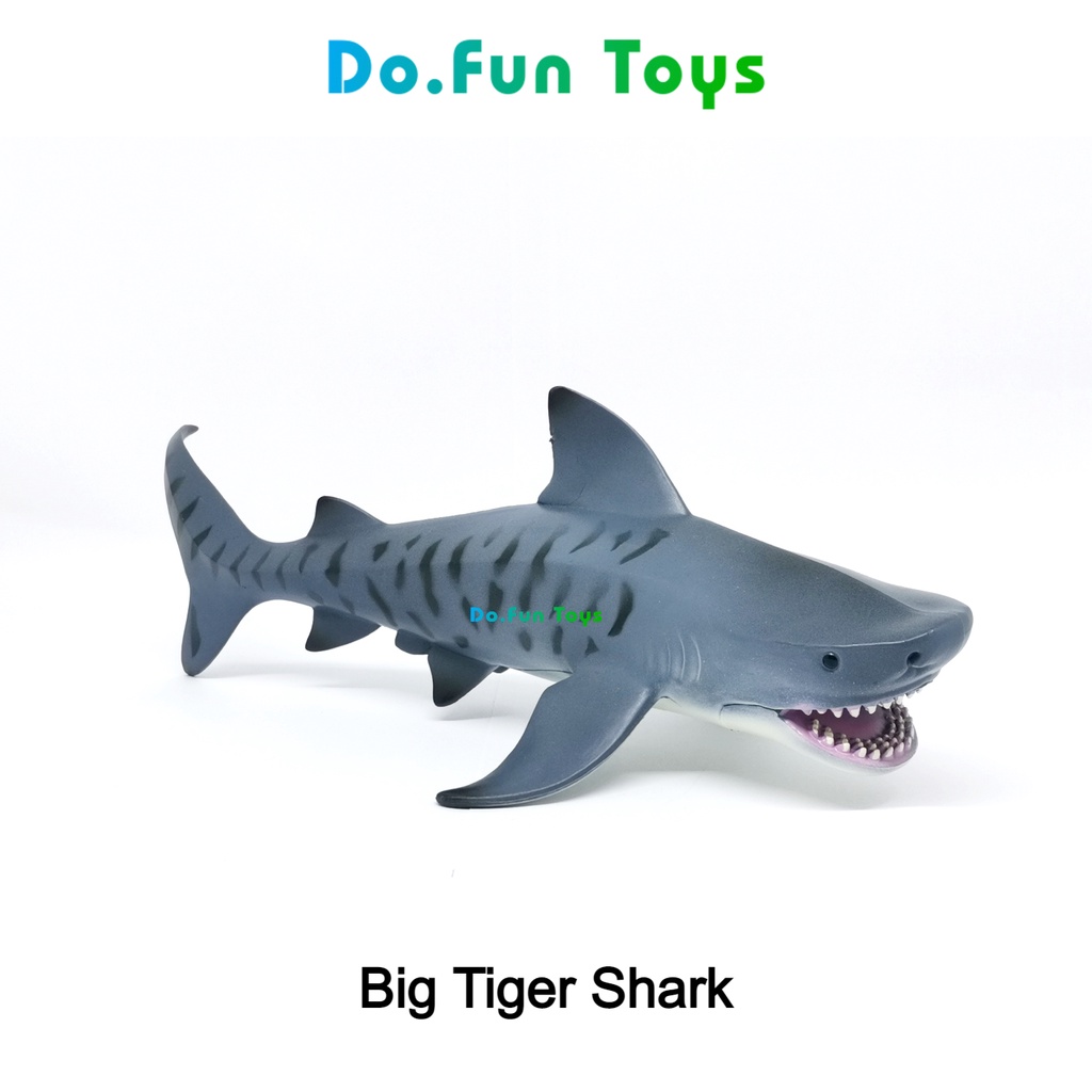 Jual Animal Figurine | BIG TIGER SHARK / Mainan Miniatur Ikan Hiu ...