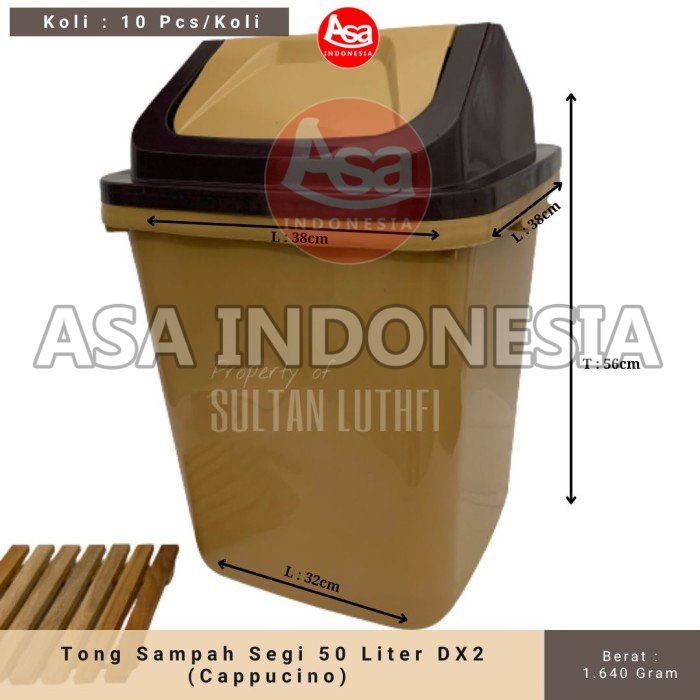 Jual Tong Sampah Segi 50 Liter DX2 - ASA Indonesia | Shopee Indonesia