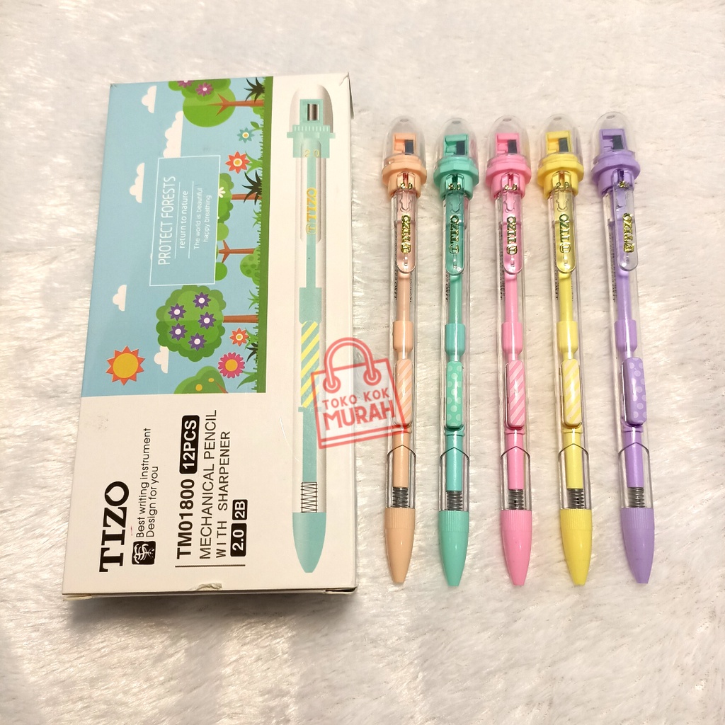 Jual BIG / TIZZO Pensil Mekanik 2.0 & Isi Pensil Mekanik / MOTIF BT21 ...