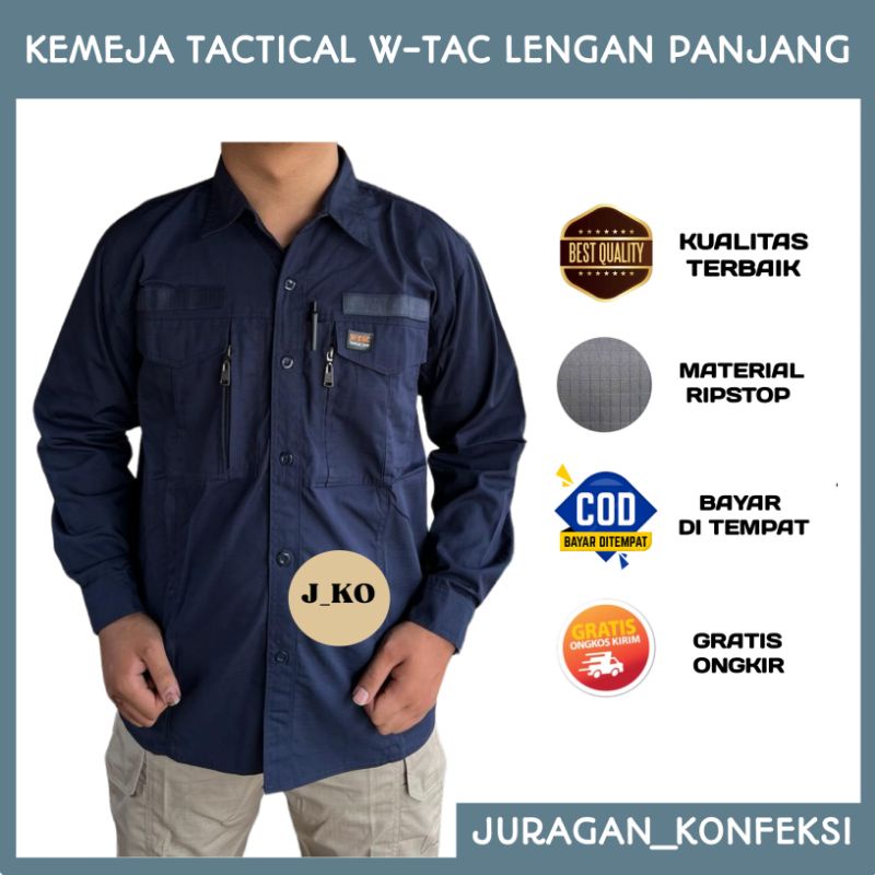 Jual KEMEJA TACTICAL LAPANGAN PDL W-TAC LENGAN PANJANG BAJU TACTICAL LAPANGAN PDL | Shopee Indonesia