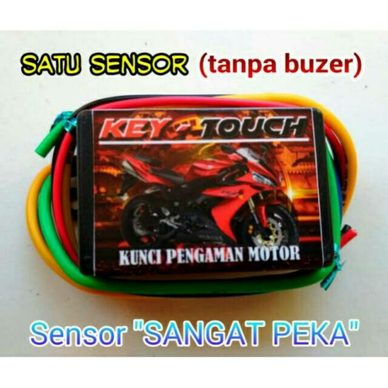 Jual pengaman motor sensor sentuh anti maling alarm klakson kunci ...