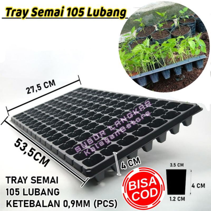 Jual TRAY SEMAI 105 LUBANG 1 S/D 3 PCS | Shopee Indonesia