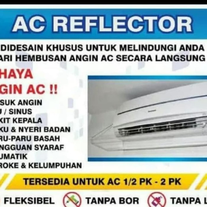 Jual Reflektor Akrilik Ac / Talang Penahas Hembusan Ac /Mika Ac 2Pk ...
