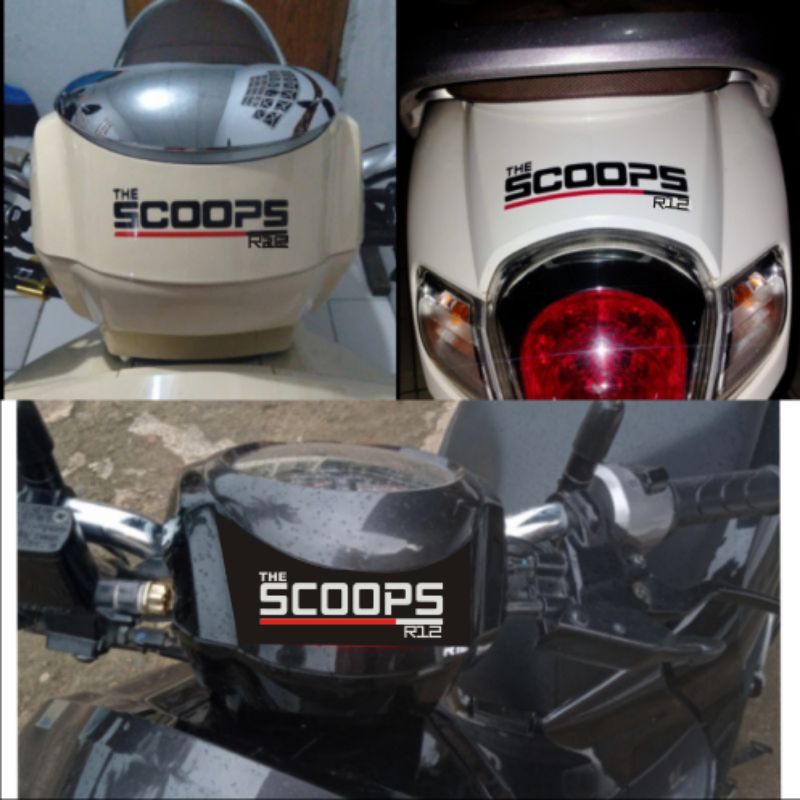 Jual Stiker motor Sticker cutting variasi the scoops r12 | Shopee Indonesia