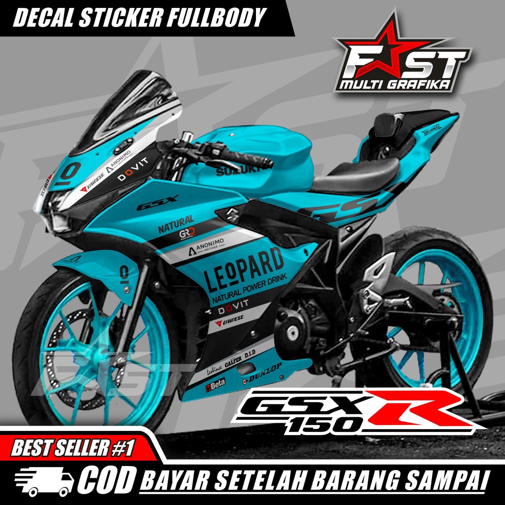 Jual decal stiker full body gsx motif leopard stiker decal full body ...