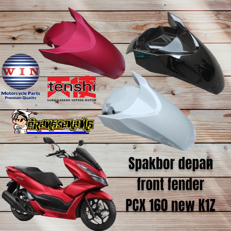 Jual Spakbor depan front fender honda PCX 160 new K1Z hitam putih merah ...