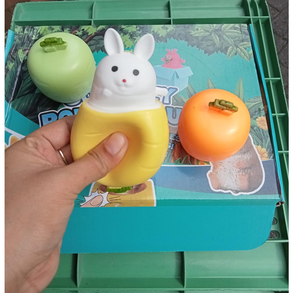 Jual Mainan Squishy Kelinci Wortel Cute Pop It Mainan Anak Pop Up ...