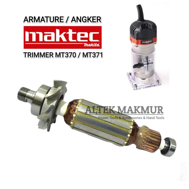 Jual Sparepart Armature Mesin Trimmer Maktec MT370 / MT371 / Angker ...