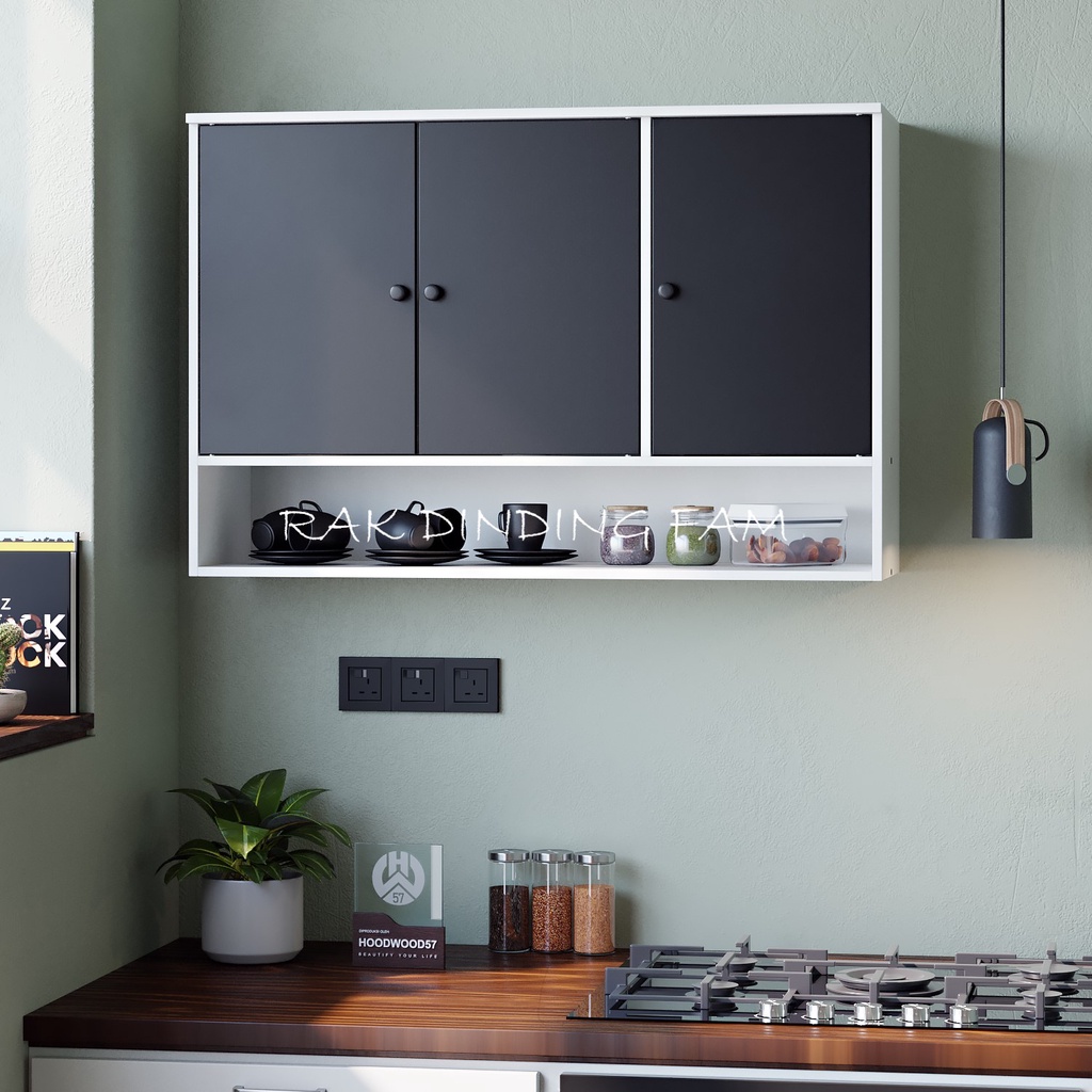 Jual Kitchen Set Atas 3 Pintu Minimalis Lemari Gantung Rak Dapur ...