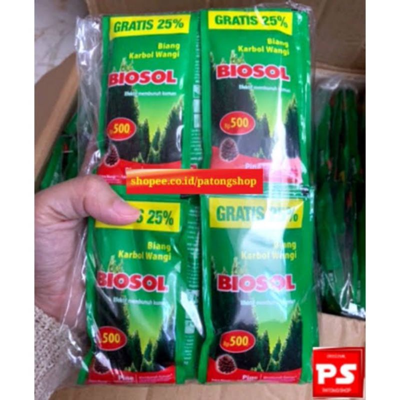 Jual BIOSOL BIANG KARBOL WANGI 1 RENTENG ISI 12 CAIRAN PEMBERSIH LANTAI | Shopee Indonesia